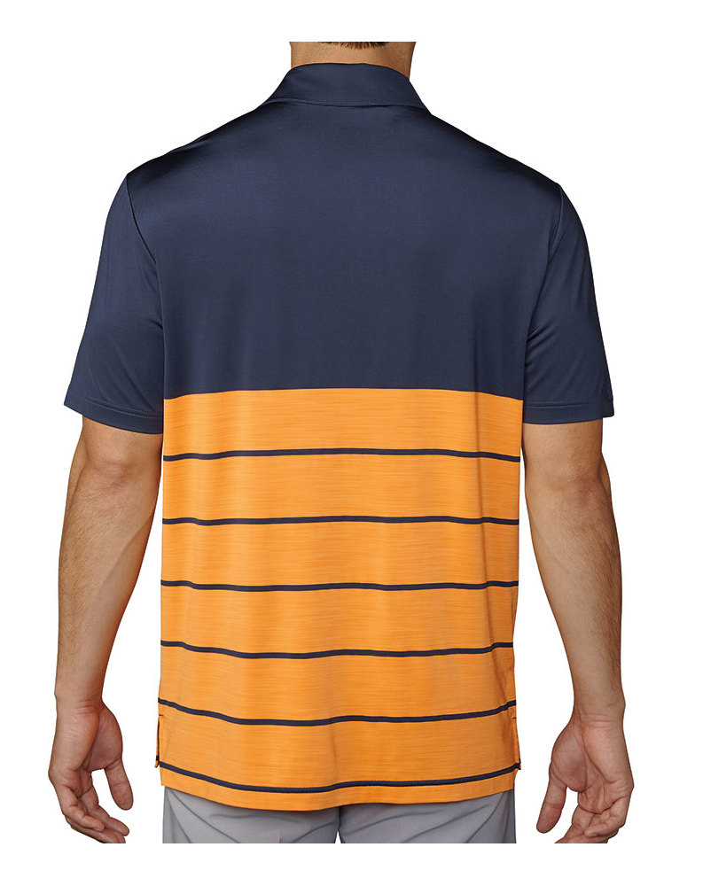 adidas Mens Ultimate 365 Heather Block Polo Shirt (Logo on Chest)