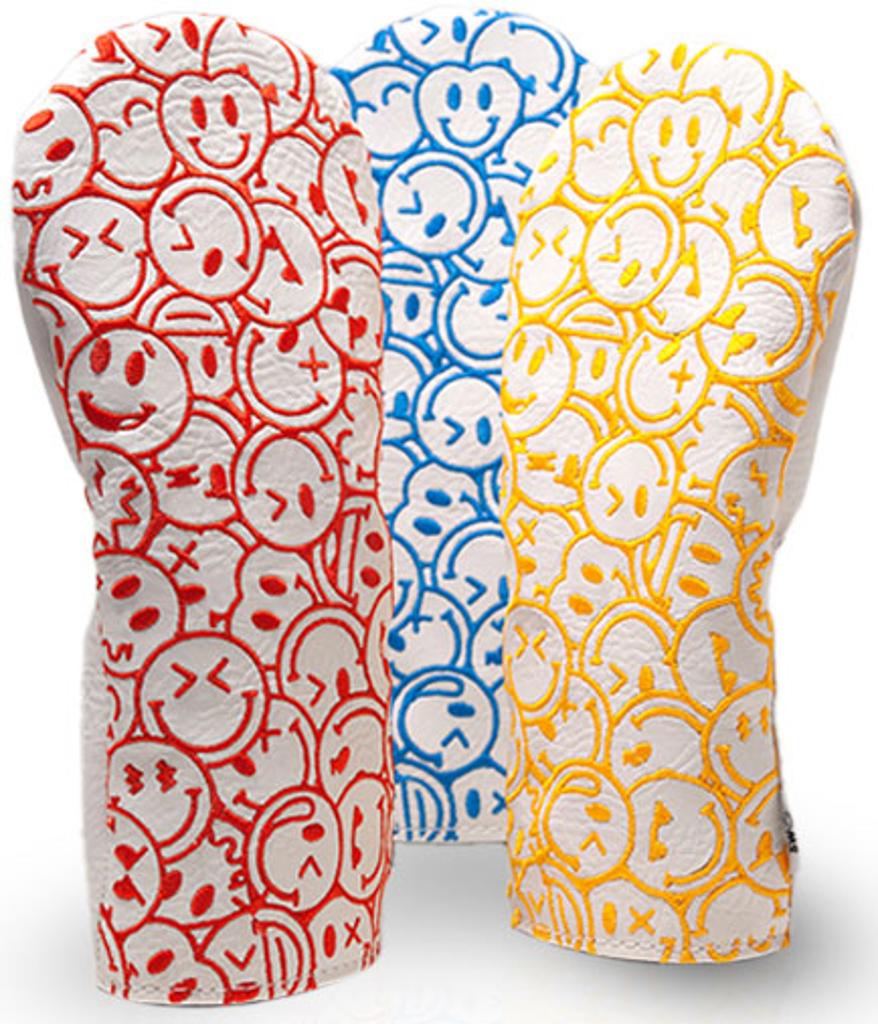 Smiley World Iconic Fairway Wood Headcover - White - GolfOnline