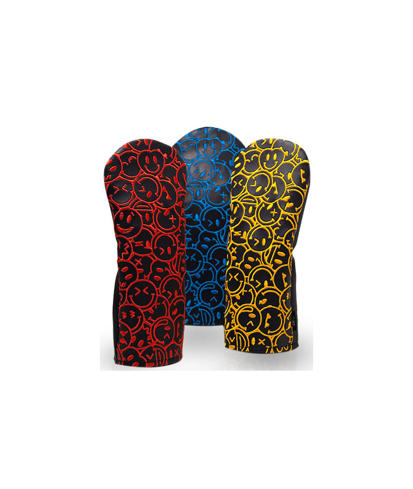 Smiley World Iconic Fairway Wood Headcover - Black - Golfonline
