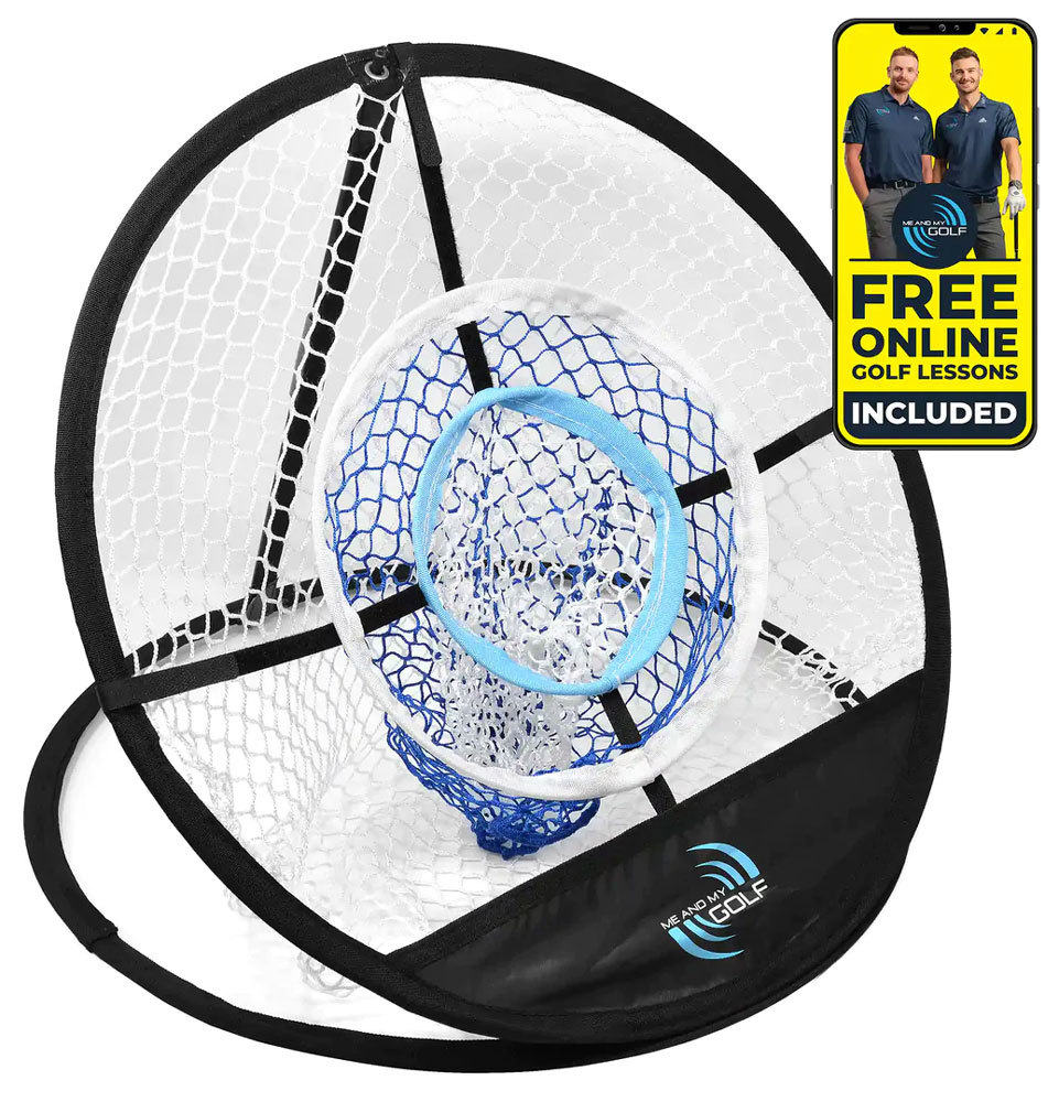 Me And My Golf 3 Ringed Chipping Net - Includes Instructional Training ...