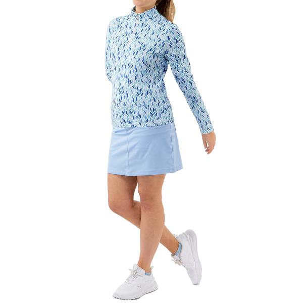 Pure Golf Serenity Mid Layer Quarter Zip Top - Willow - GolfOnline