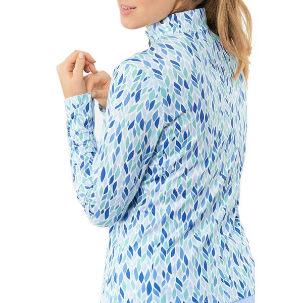 Pure Golf Serenity Mid Layer Quarter Zip Top - Willow - GolfOnline