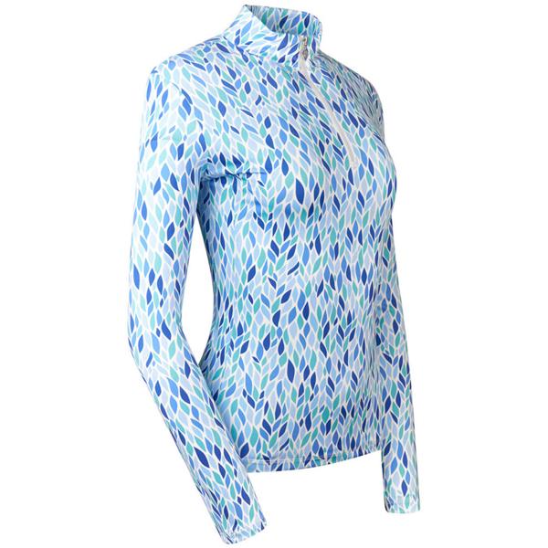 Pure Golf Serenity Mid Layer Quarter Zip Top - Willow - GolfOnline